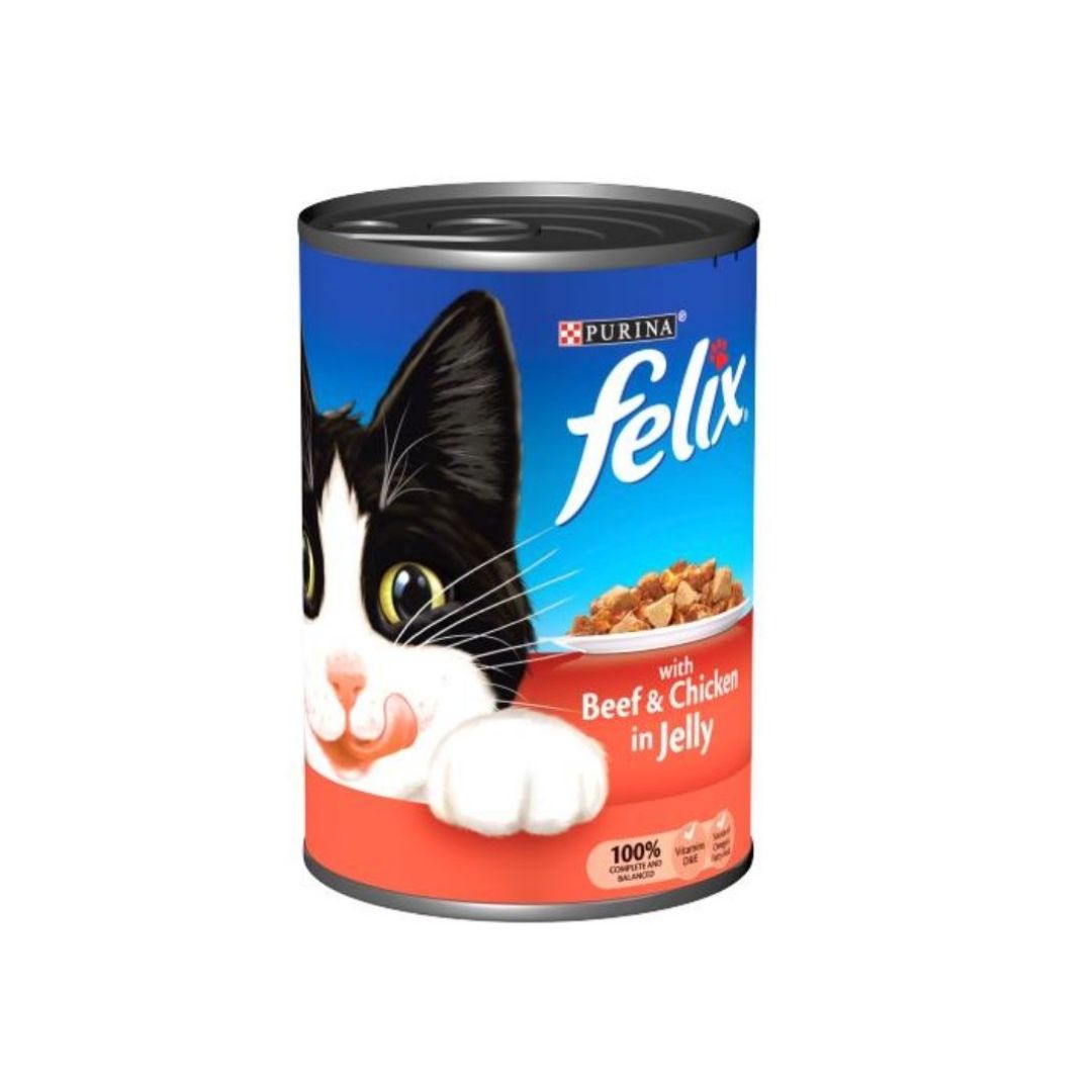 Felix with Beef and Chicken in Jelly 400G – Pakistan's # 1 Quality Pet Food