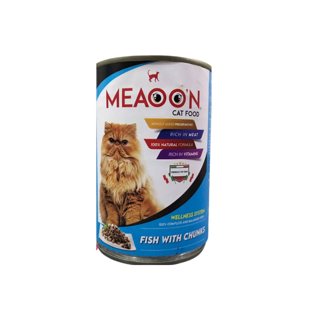 Meaoon Cat Food Tin – Fish With Chunks – Pakistan's # 1 Quality Pet Food