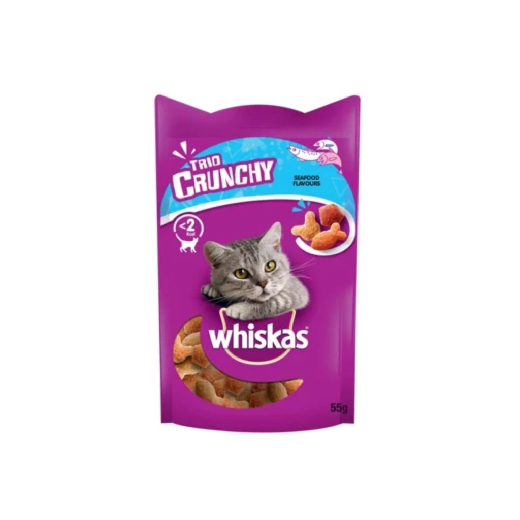 Whiskas Trio Crunchy Cat Treats – 55 Gram – Pakistan's # 1 Quality Pet Food